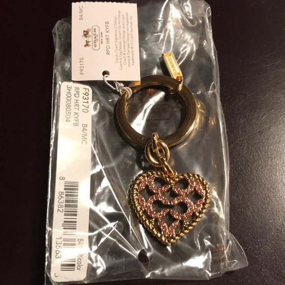 Coach | Accessories | Coach Heart Key Fob | Poshmark